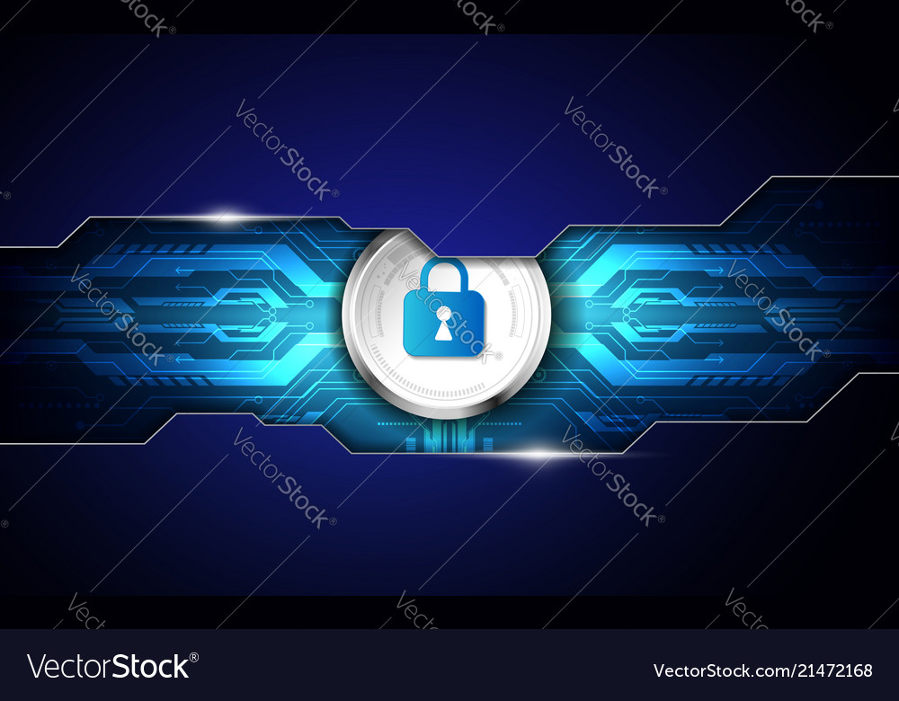 Abstract security digital technology background Vector Image