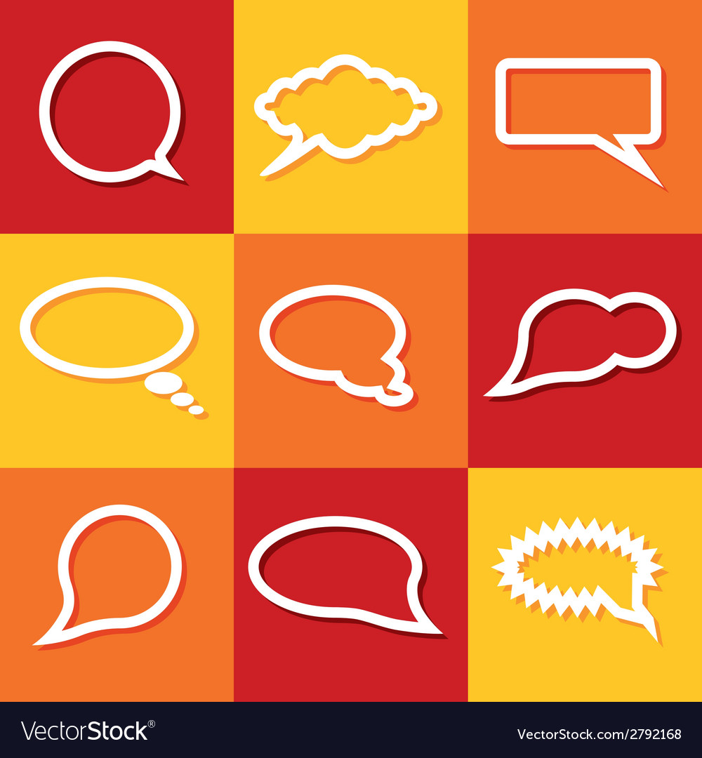 Communication bubbles Royalty Free Vector Image