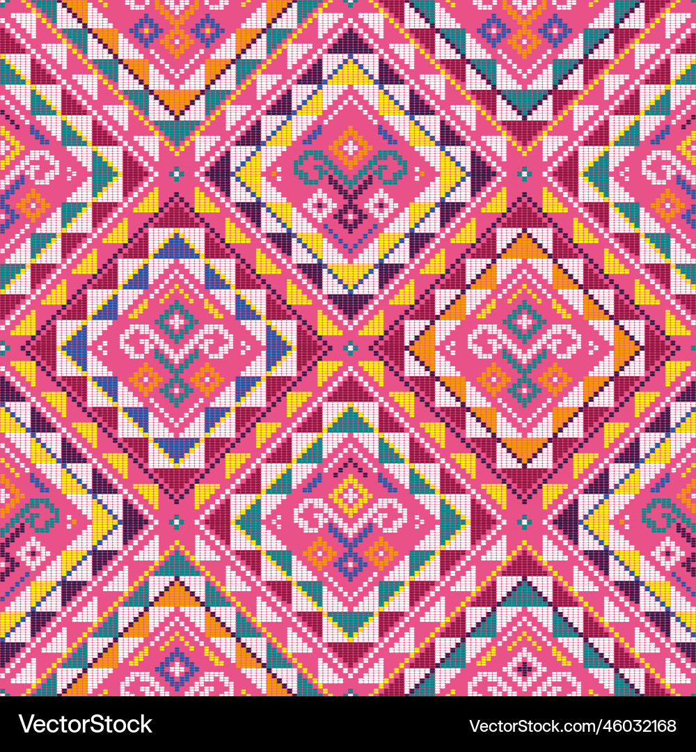 Filipino folk yakan waving seamless pattern Vector Image