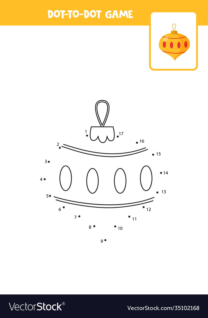 Handwriting practice for kids dot to dot Vector Image