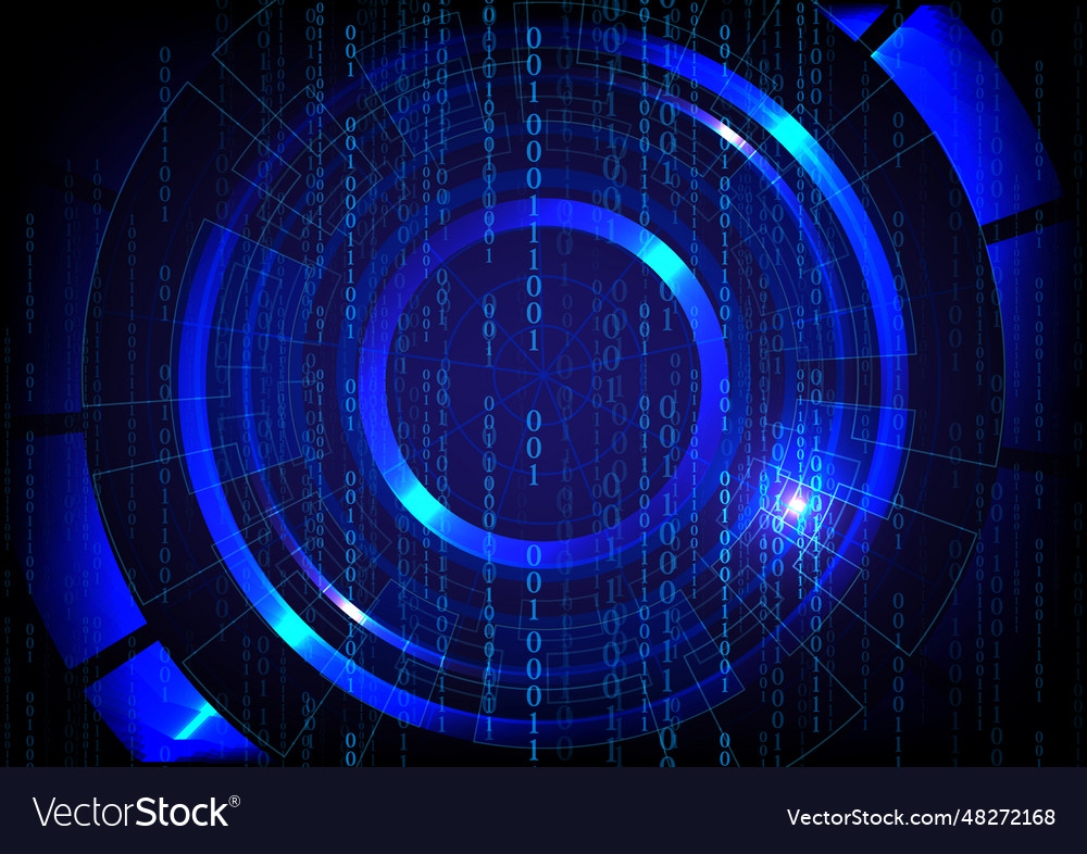 Technology circle abstract Royalty Free Vector Image