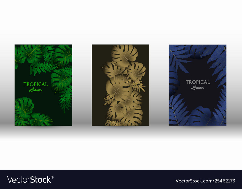 A set tropic Royalty Free Vector Image - VectorStock