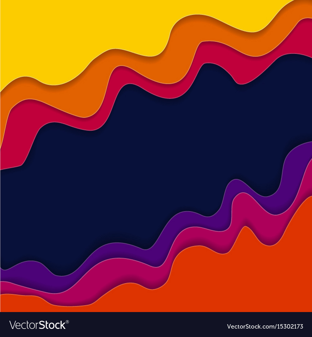 Abstract colored wave background Royalty Free Vector Image