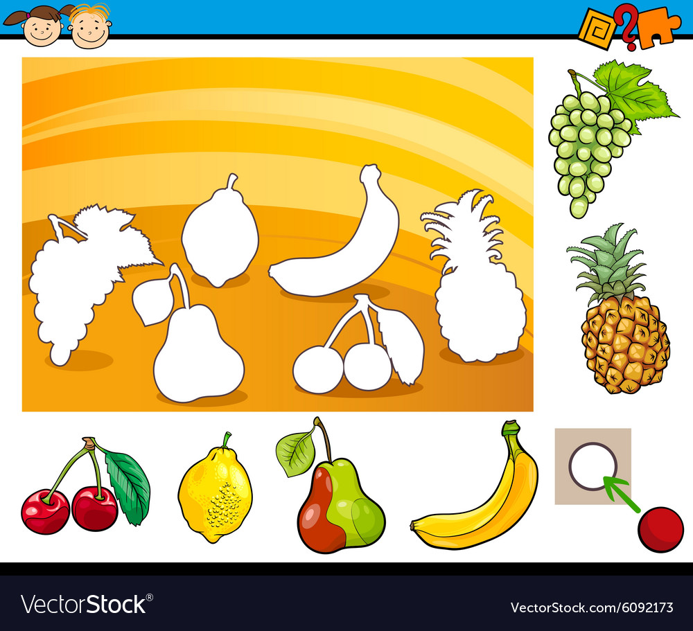 Cartoon educational task for children Royalty Free Vector