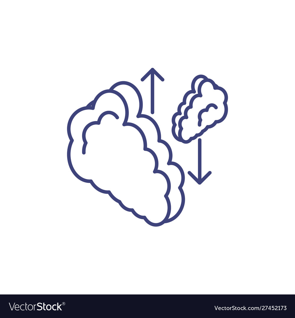Clouds shape in white background Royalty Free Vector Image