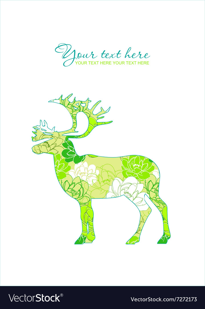 Deer design Royalty Free Vector Image - VectorStock