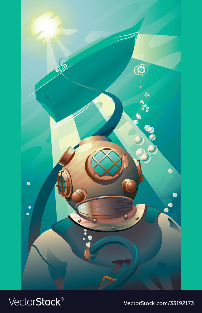 Diver2 Royalty Free Vector Image - VectorStock
