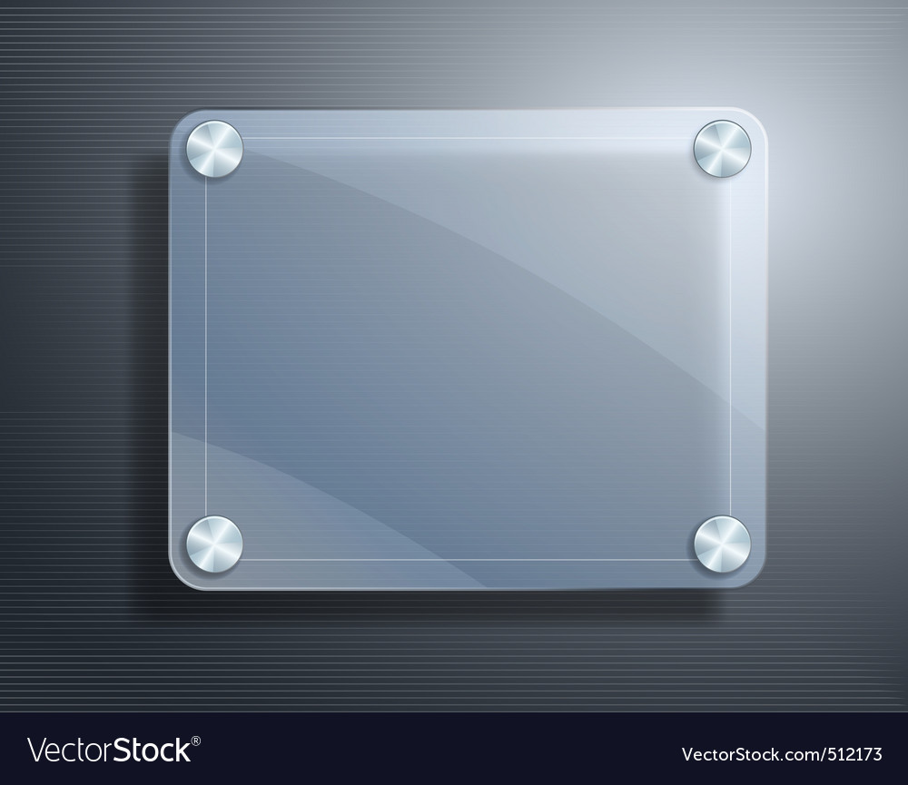 Glass frame Royalty Free Vector Image - VectorStock