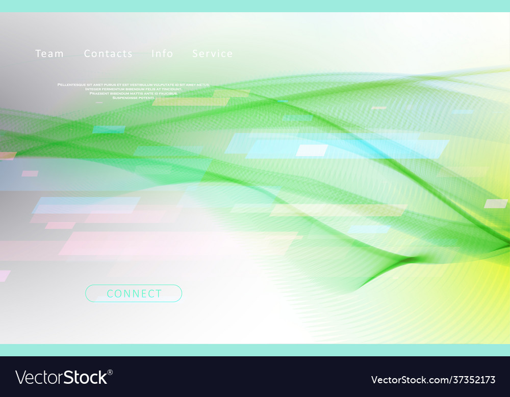 Landing page for a website Royalty Free Vector Image