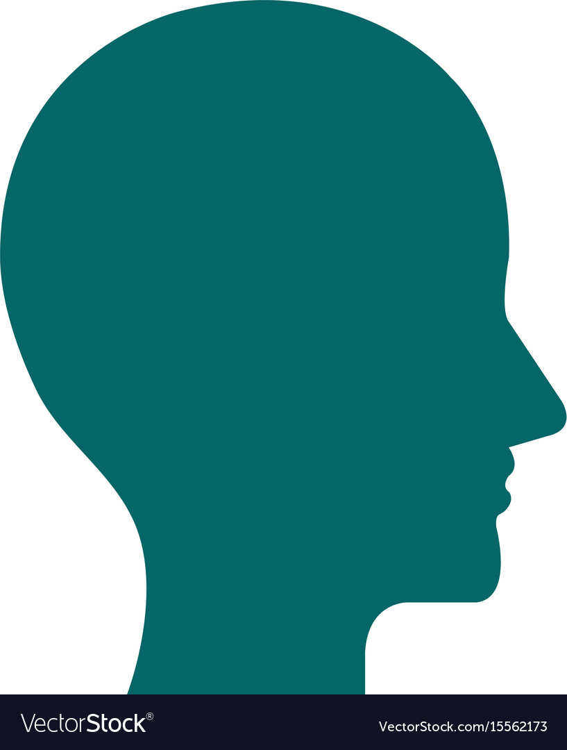 Profile human isolated icon Royalty Free Vector Image