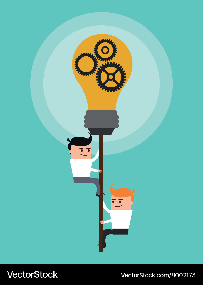 Project and strategy design businessman cartoon Vector Image