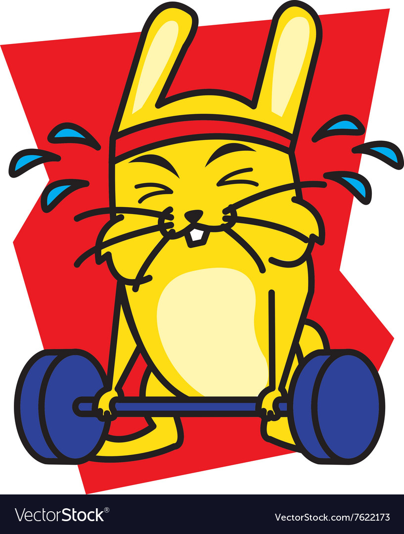 Strong Rabbit Royalty Free Vector Image - VectorStock