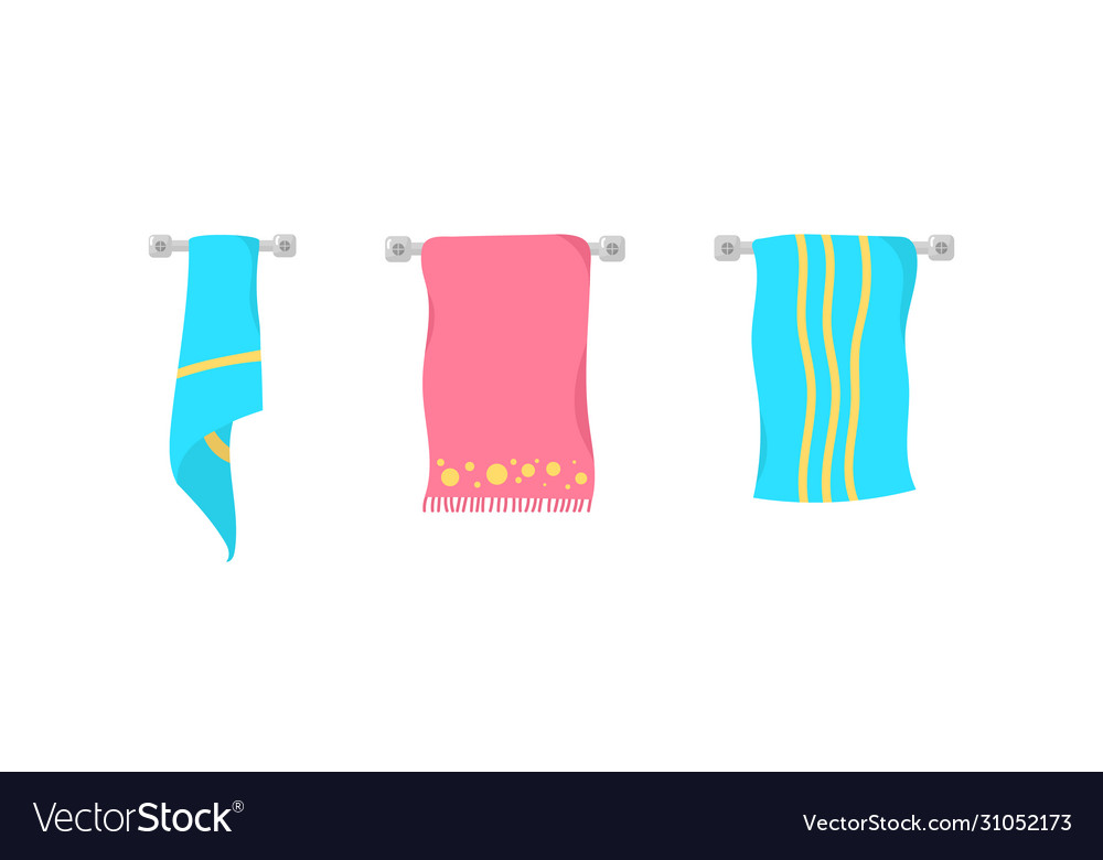 Towels hand Royalty Free Vector Image - VectorStock