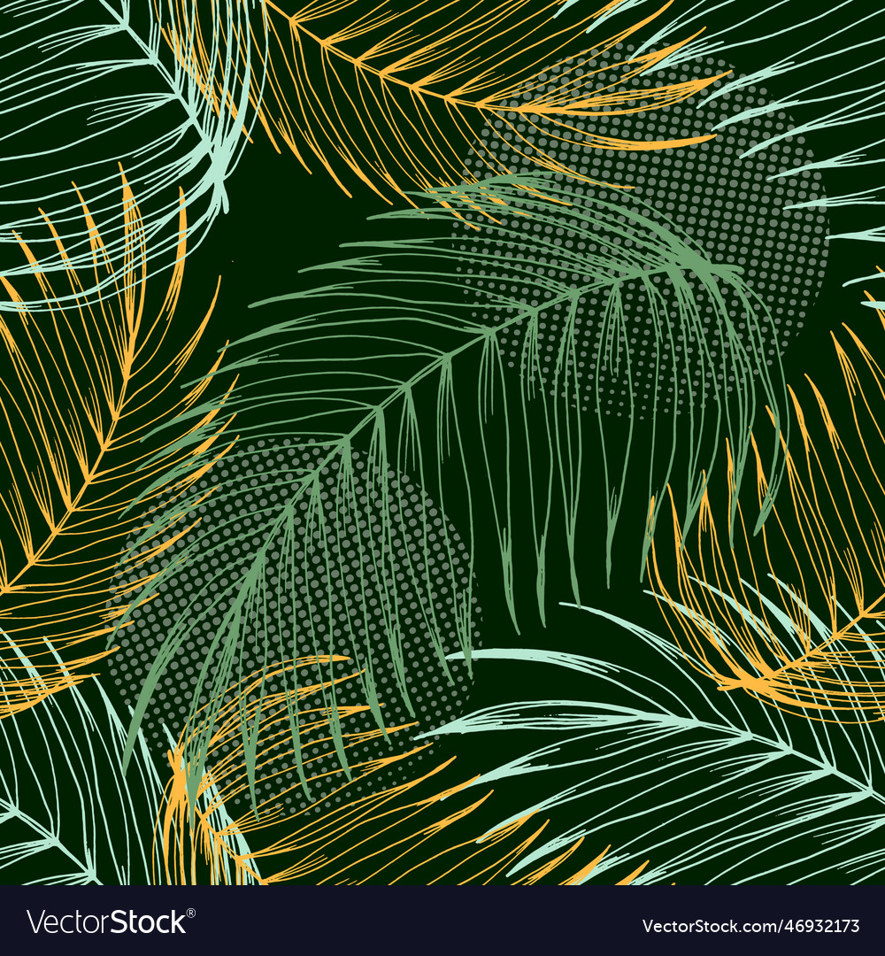 Tropical seamless pattern Royalty Free Vector Image