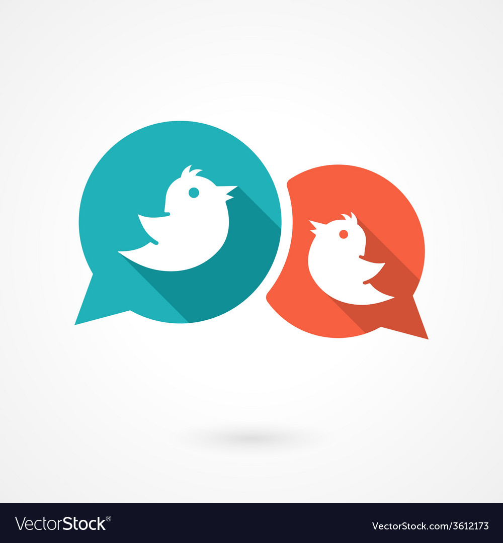 Twitter birds Royalty Free Vector Image - VectorStock
