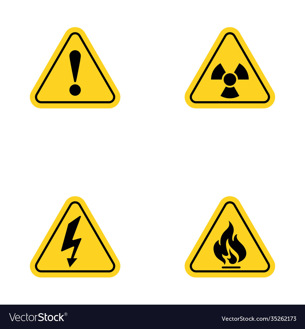 Warning icon design Royalty Free Vector Image - VectorStock