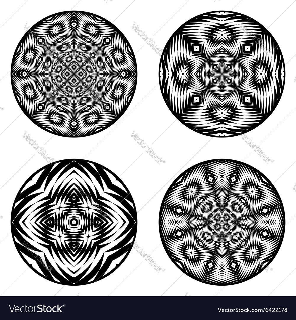A set design circle elements Royalty Free Vector Image