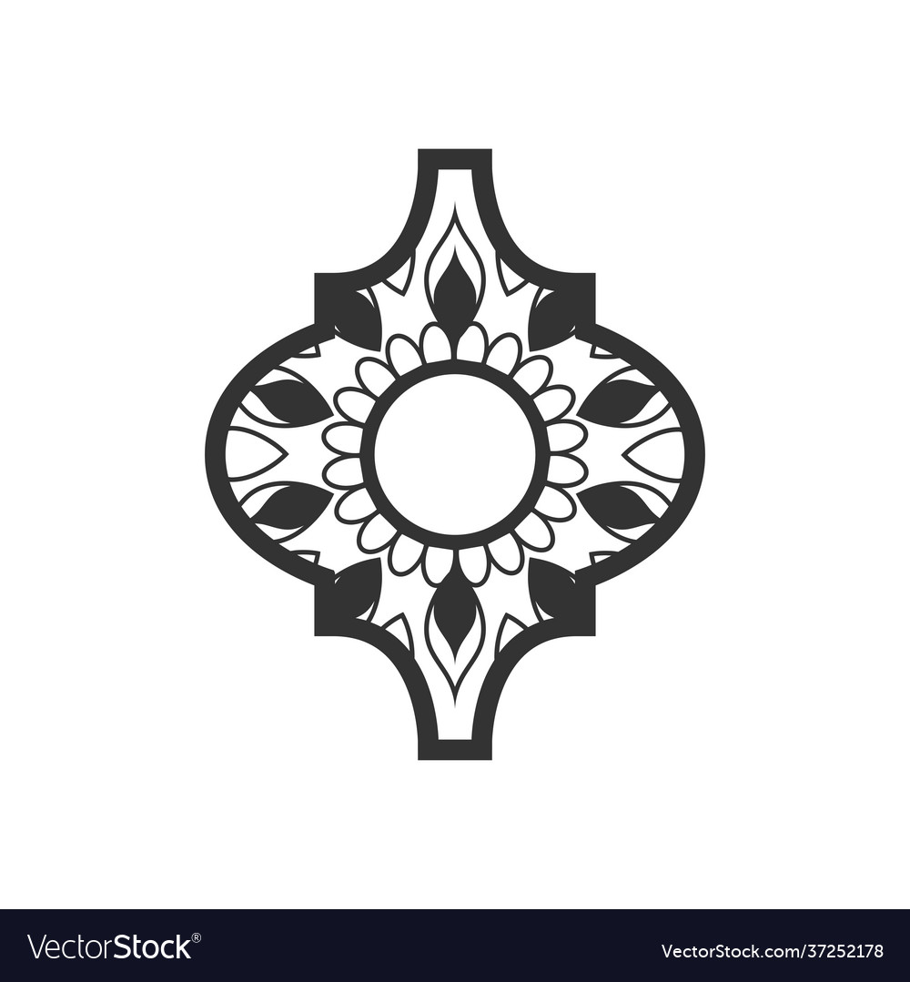 Arabesque icon design template Royalty Free Vector Image