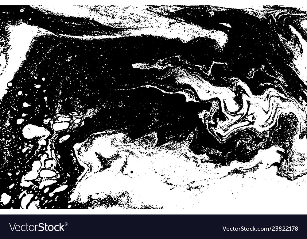 Black and white liquid marbled pattern Royalty Free Vector