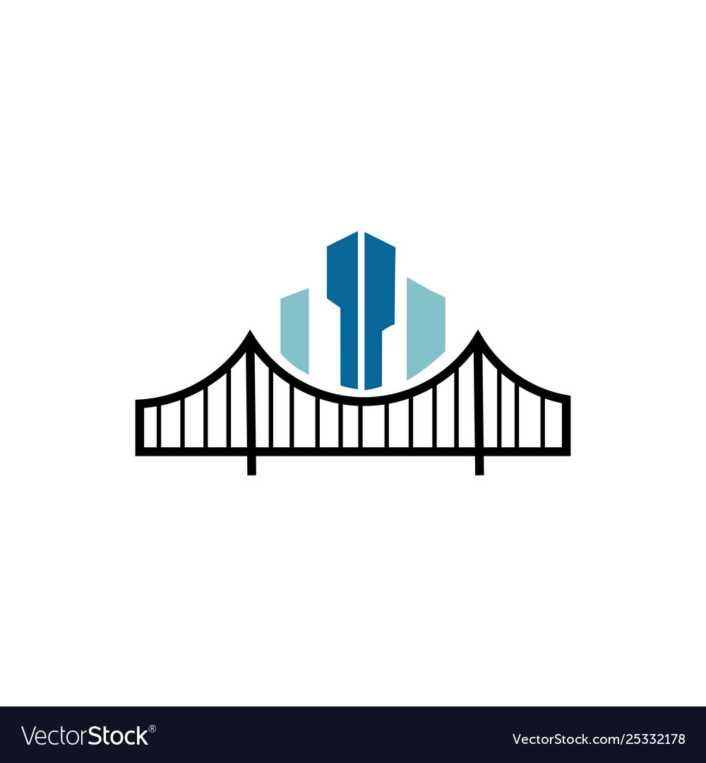 Bridge logo Royalty Free Vector Image - VectorStock