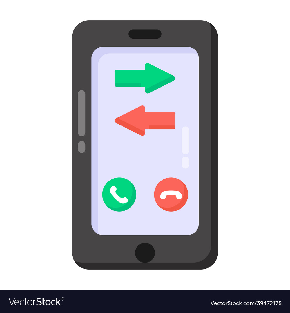 Call transfer Royalty Free Vector Image - VectorStock