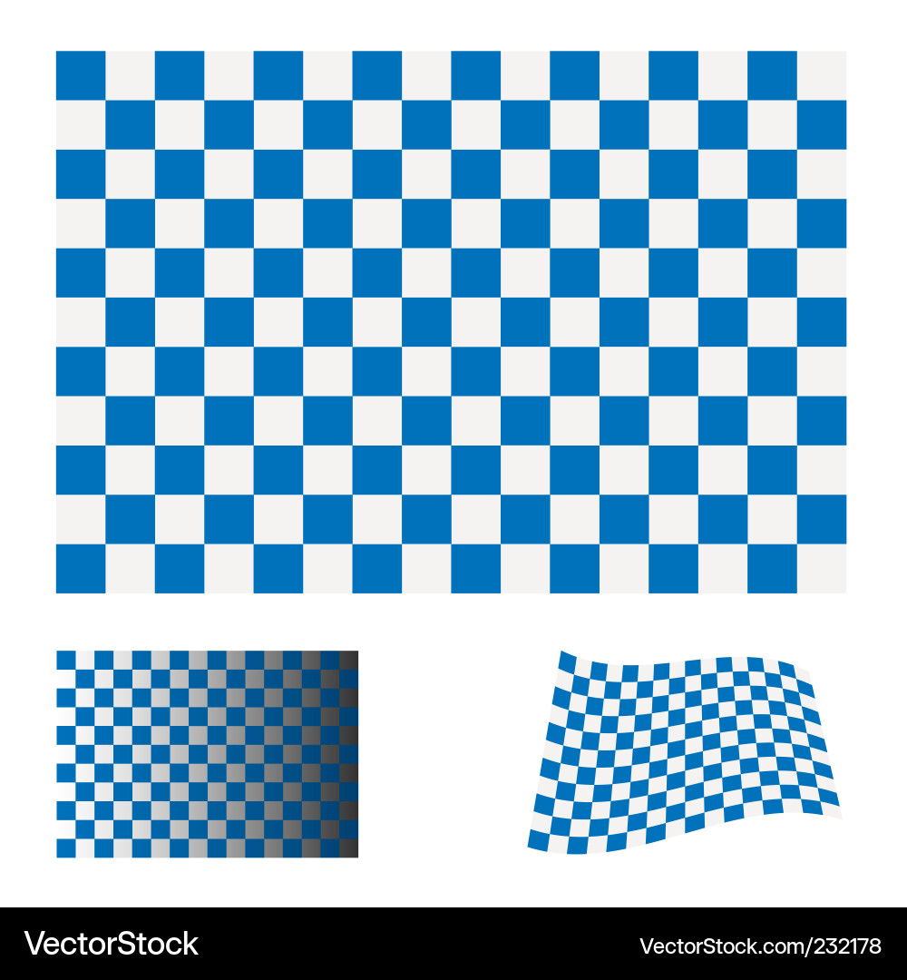 Checkered blue flag Royalty Free Vector Image - VectorStock