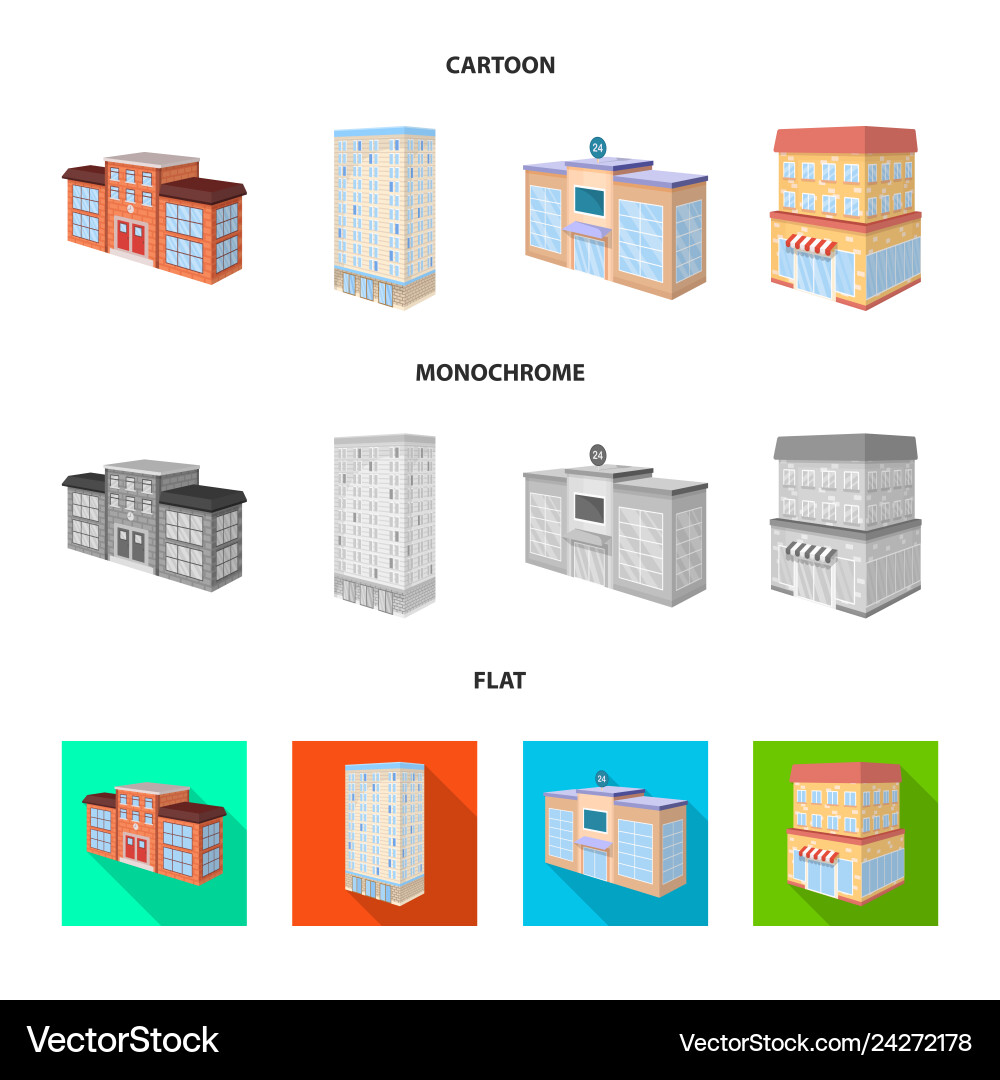 Design of construction and building sign Vector Image