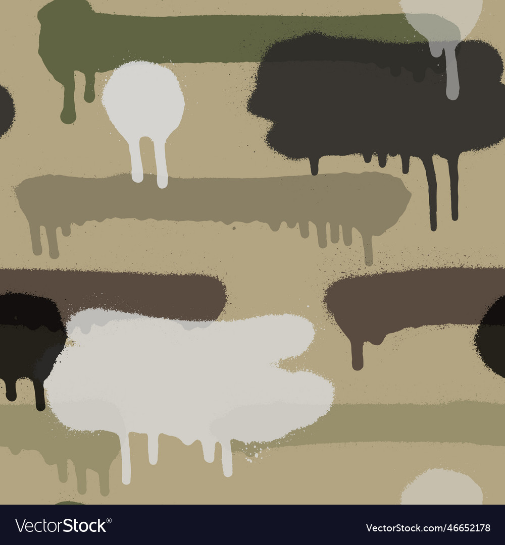 Graffiti spray paint seamless pattern Royalty Free Vector