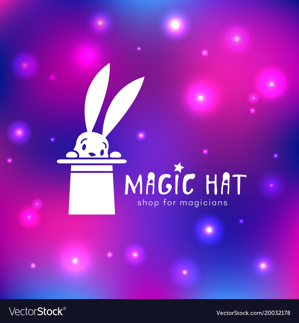 Magic hat logo Royalty Free Vector Image - VectorStock