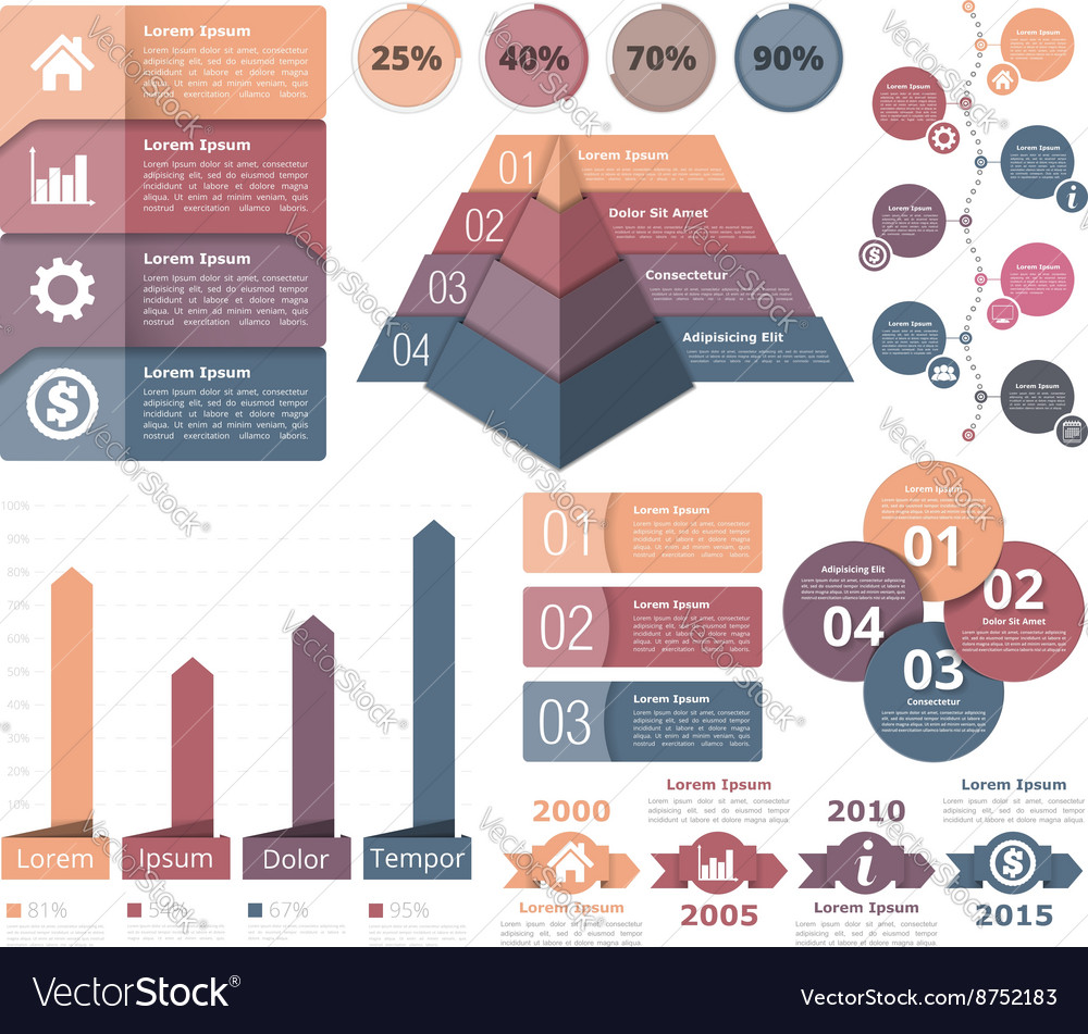 4443 - Infographic Elements 3 14 2 Royalty Free Vector Image