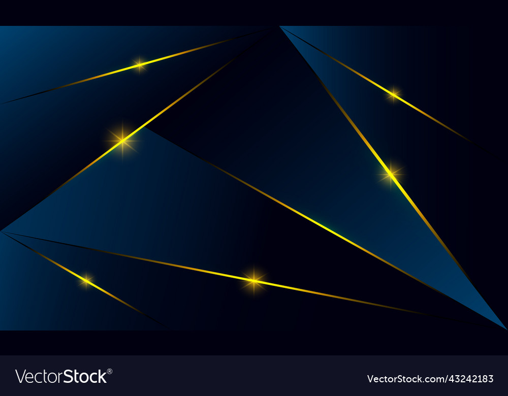 Blue polygon triangles shape pattern background Vector Image
