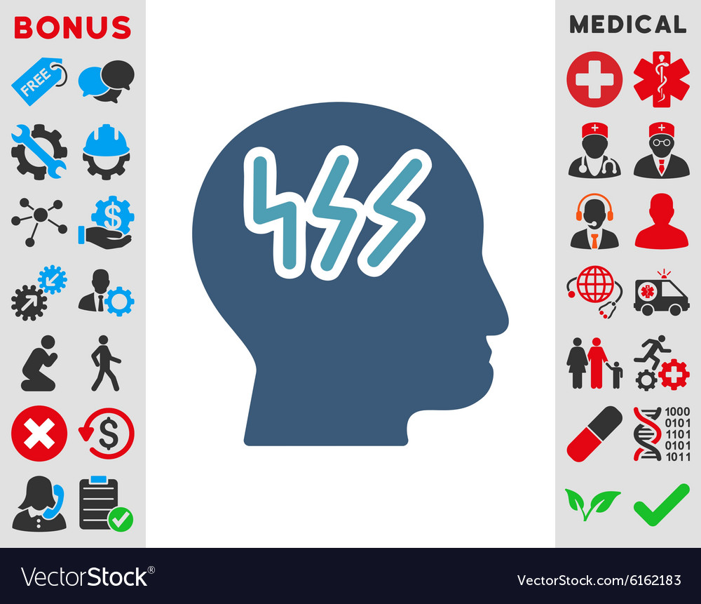 Headache Icon Royalty Free Vector Image - VectorStock
