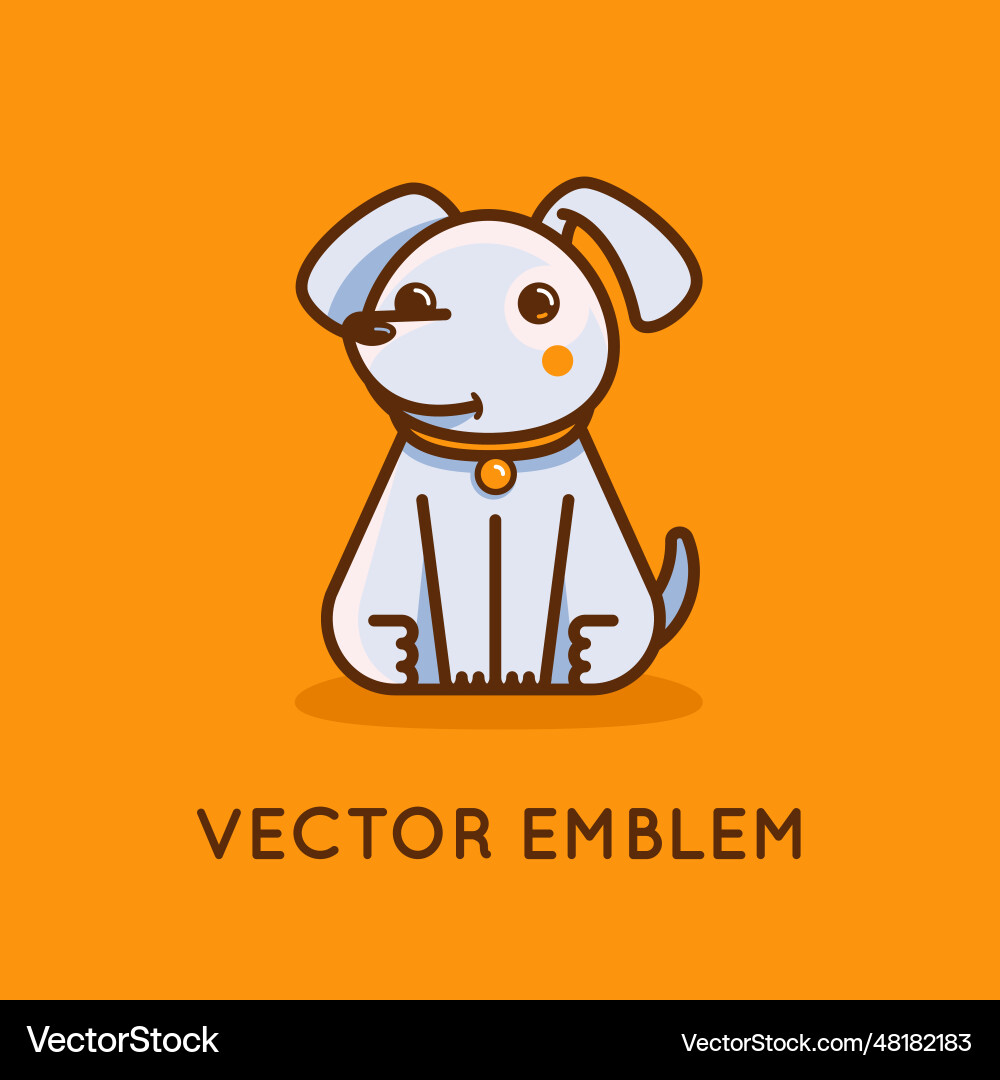 Icon and logo design template in cartoon linear Vector Image