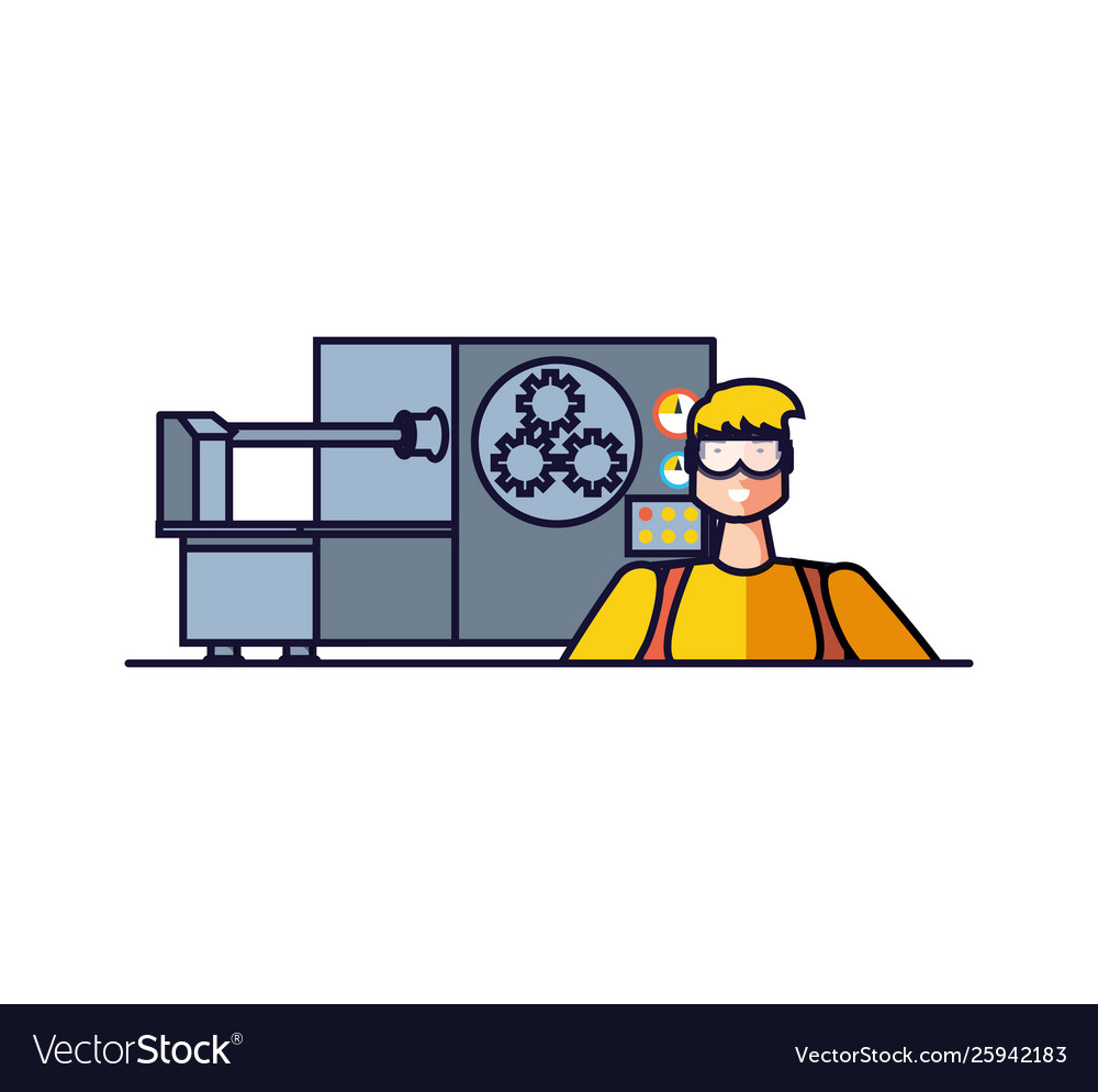 Isolated avatar professional worker design Vector Image
