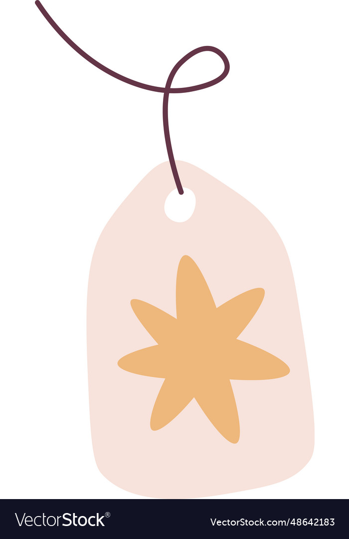 Label with star Royalty Free Vector Image - VectorStock