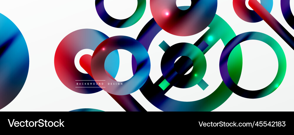 Minimal geometric abstract background circle Vector Image