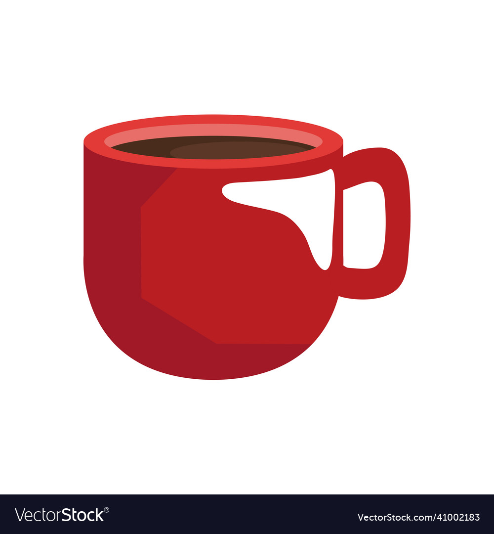 Red coffee cup Royalty Free Vector Image - VectorStock