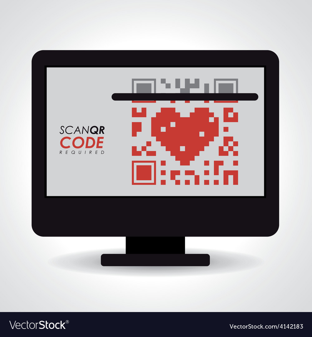 Scan qr code design Royalty Free Vector Image - VectorStock