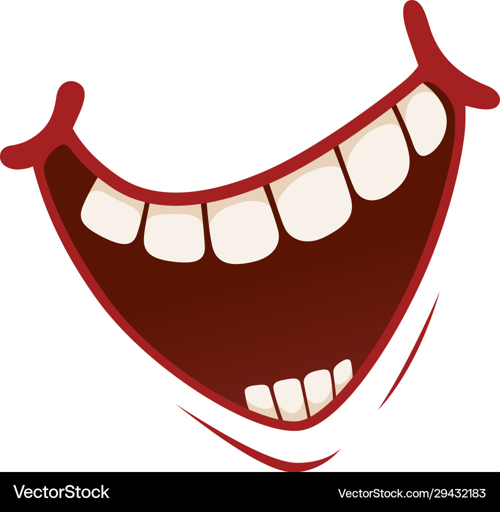 Smile icon pleased kind or amused face Royalty Free Vector