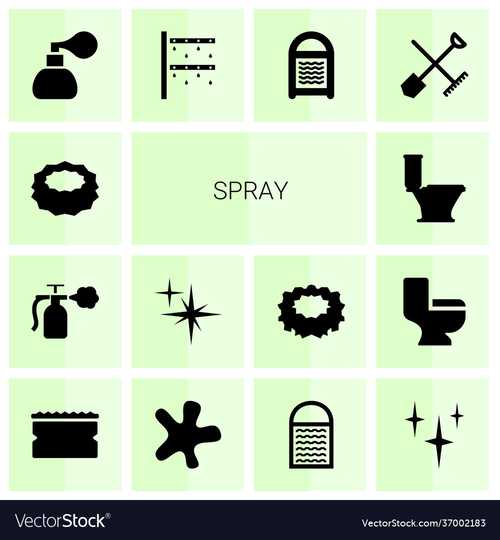 Spray icons Royalty Free Vector Image - VectorStock