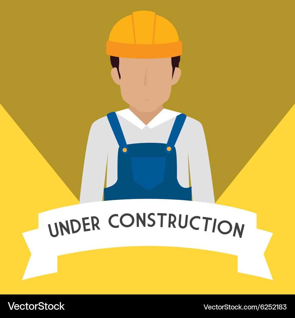 Under construction Royalty Free Vector Image - VectorStock