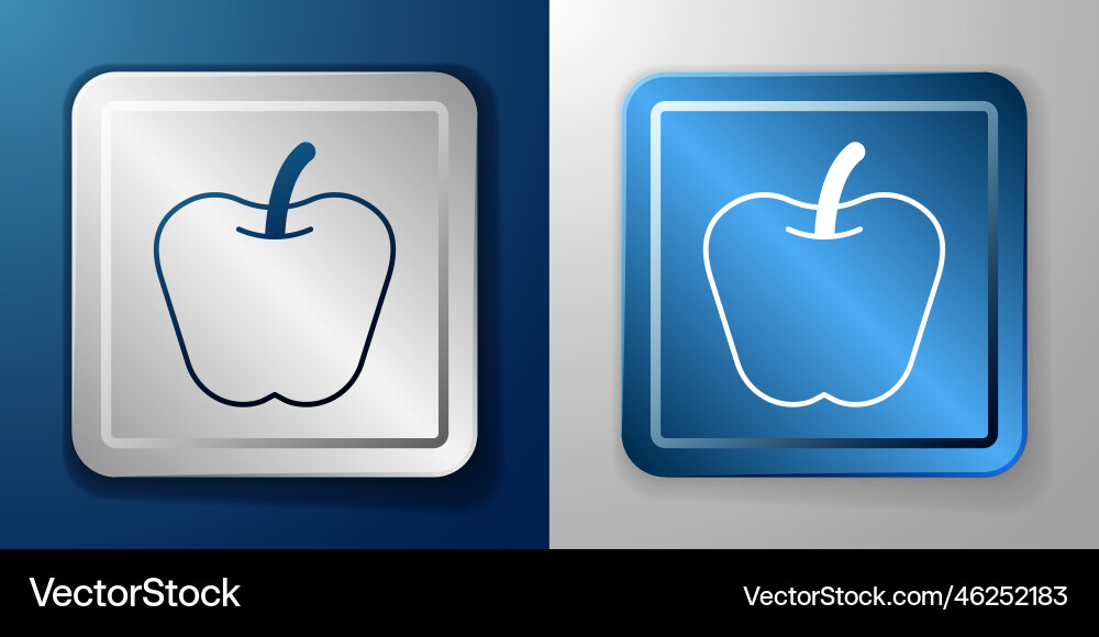 Blue Apple Fruit Icon