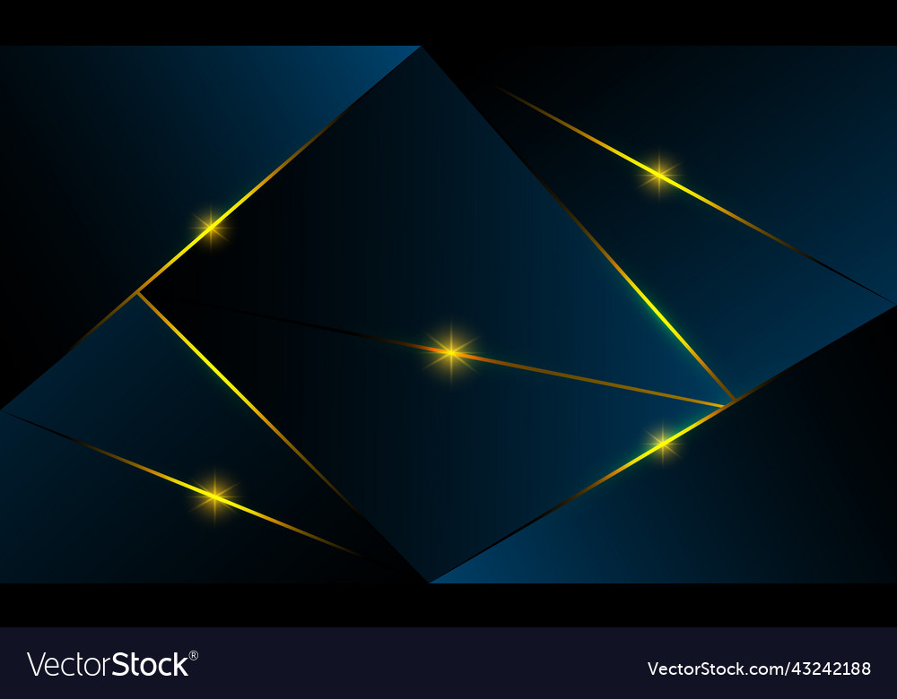 Blue polygon triangles shape pattern background Vector Image