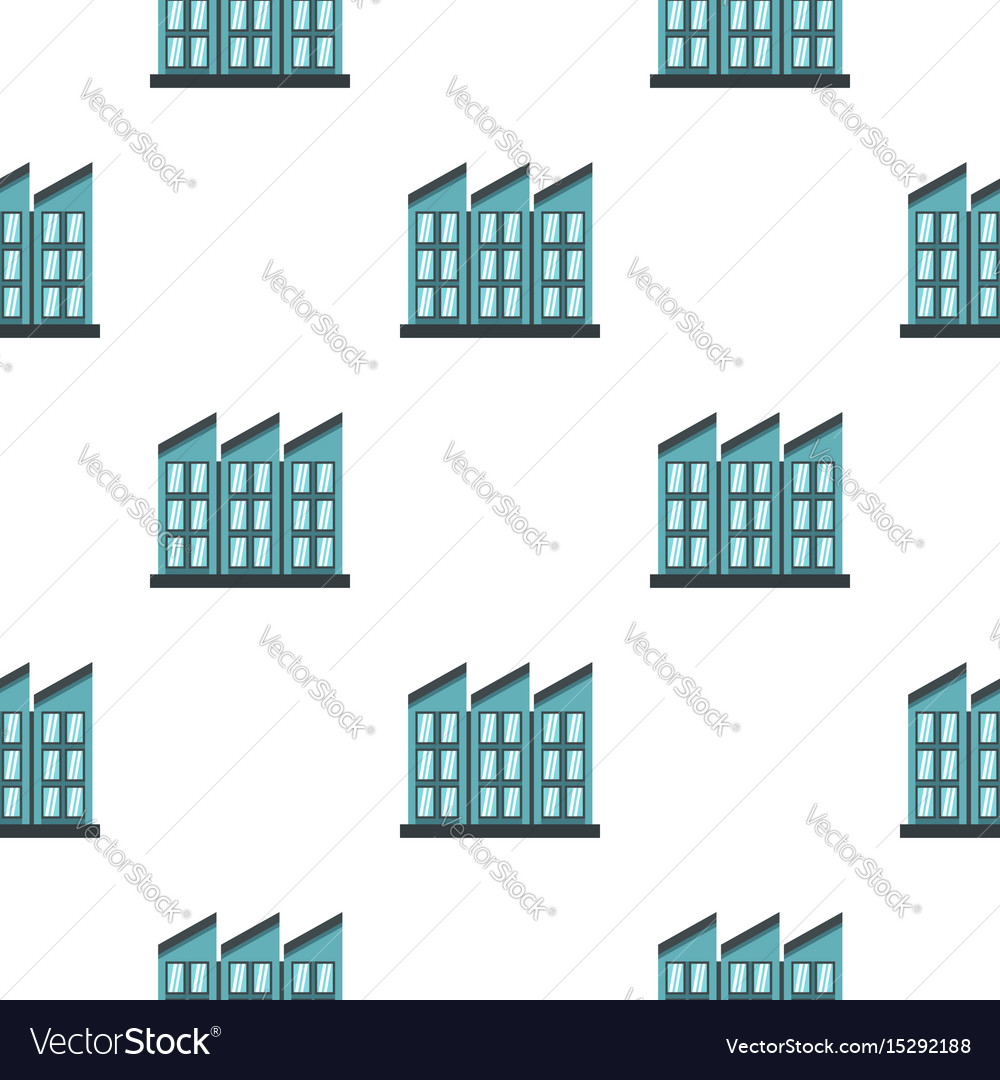 Building pattern flat Royalty Free Vector Image
