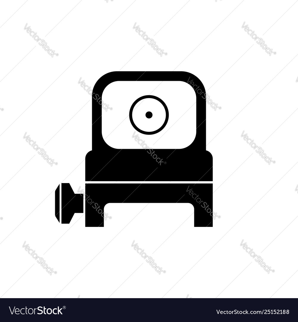 Collimator sight optical Royalty Free Vector Image
