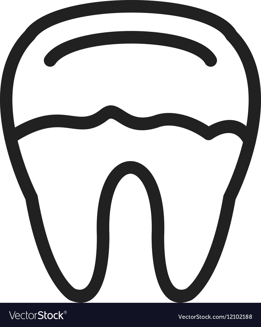 Decayed tooth Royalty Free Vector Image - VectorStock