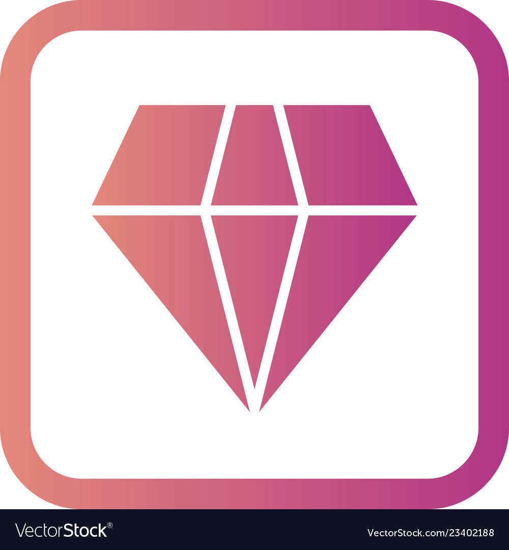 Diamond icon Royalty Free Vector Image - VectorStock