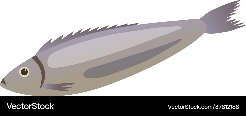Fish food flat composition Royalty Free Vector Image