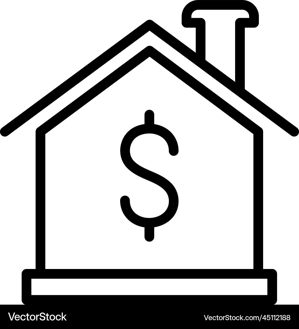 Home loan icon Royalty Free Vector Image - VectorStock