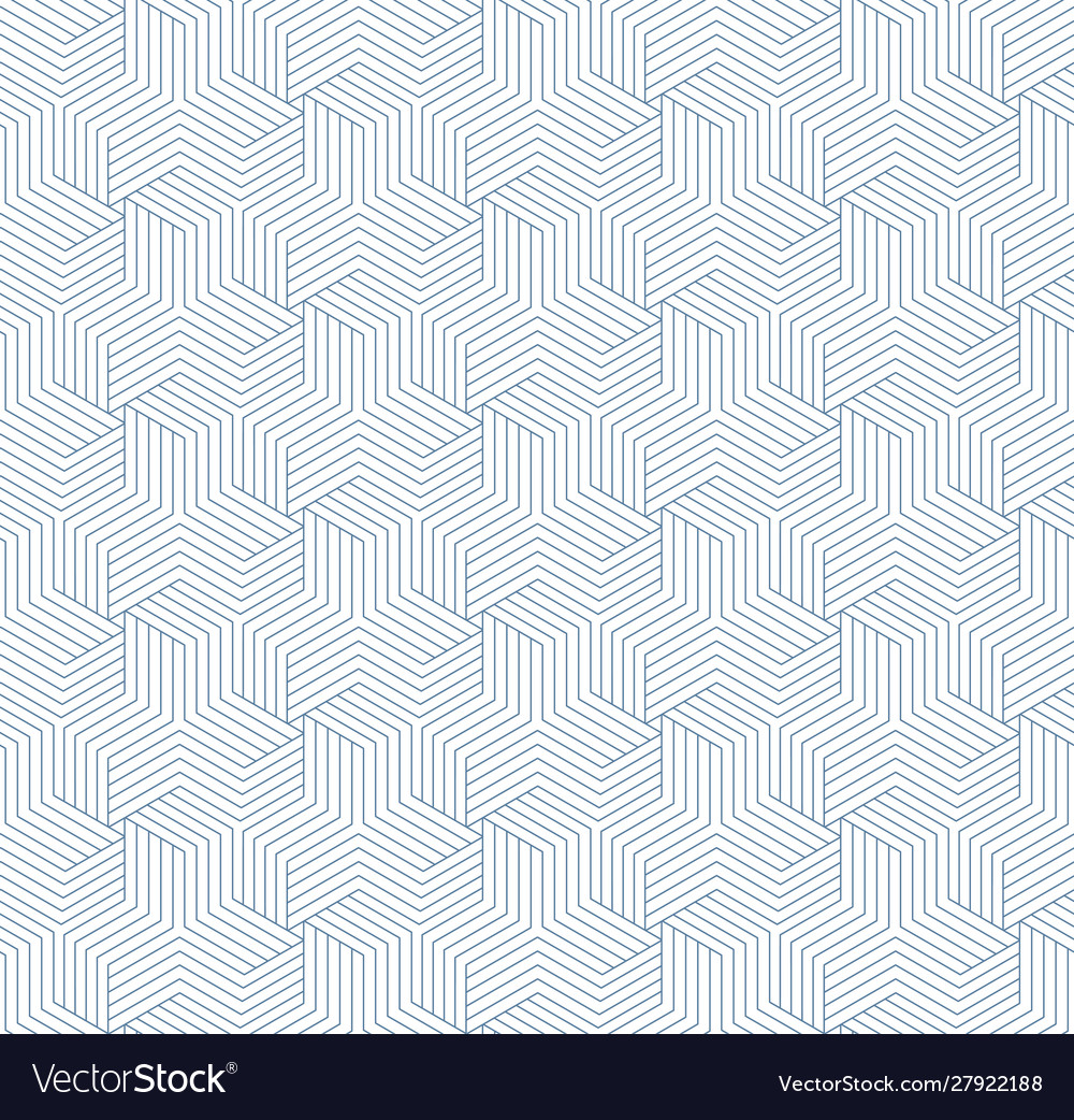 Seamless linear pattern in blue color Royalty Free Vector